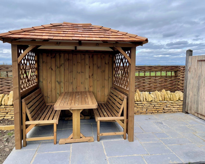 The Hampton Arbour - Wooden Garden Arbour – Duckpaddle